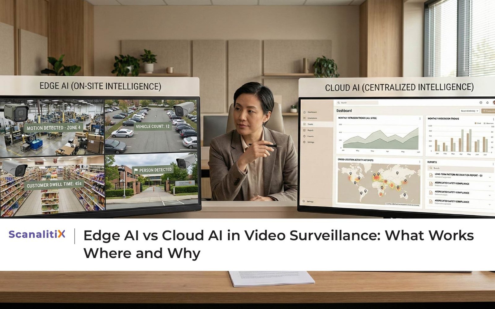 Edge AI vs Cloud AI in Video Surveillance: What Works Where and Why? - Scanalitix - One Stop ...
